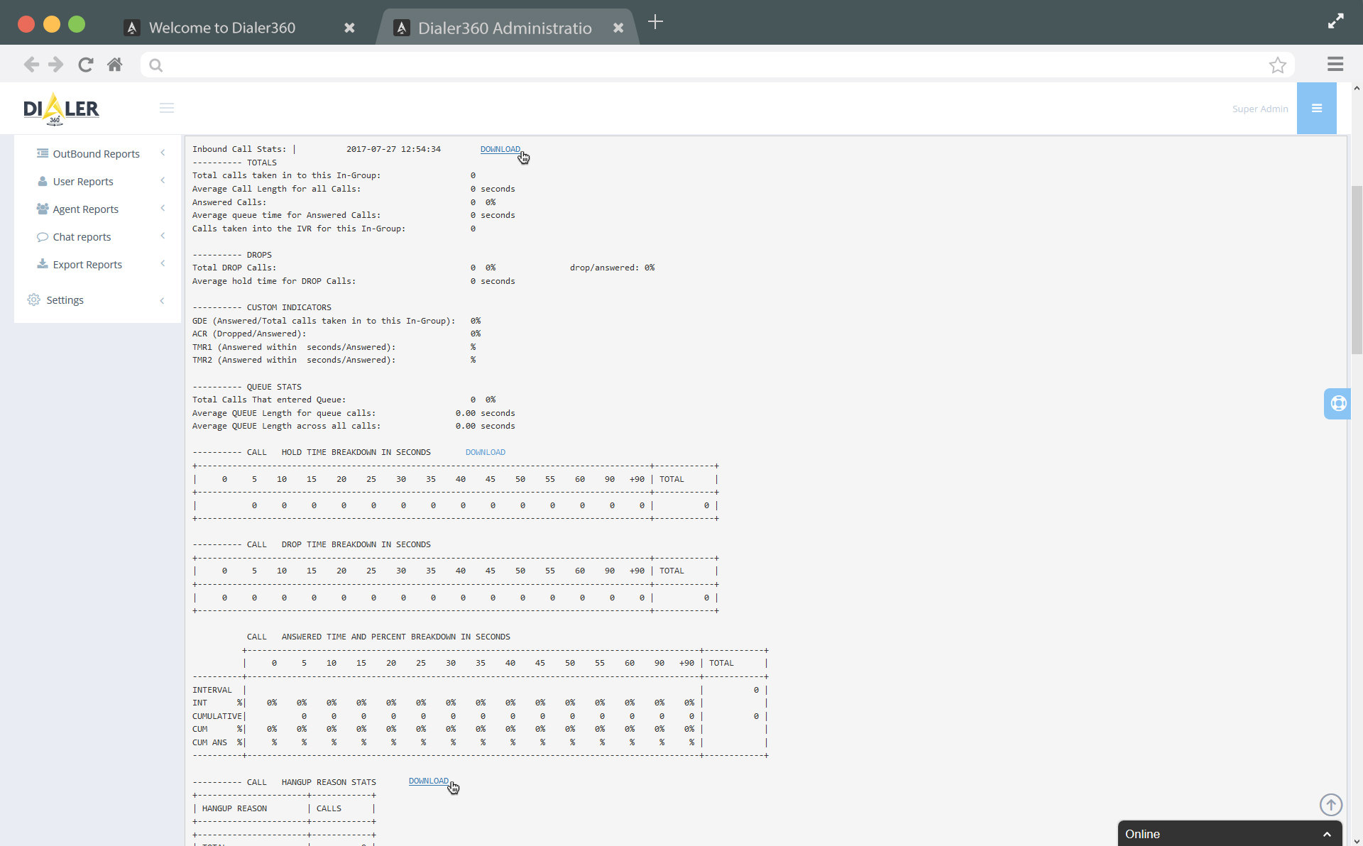 How to check and download inbound reports? - Dialer360