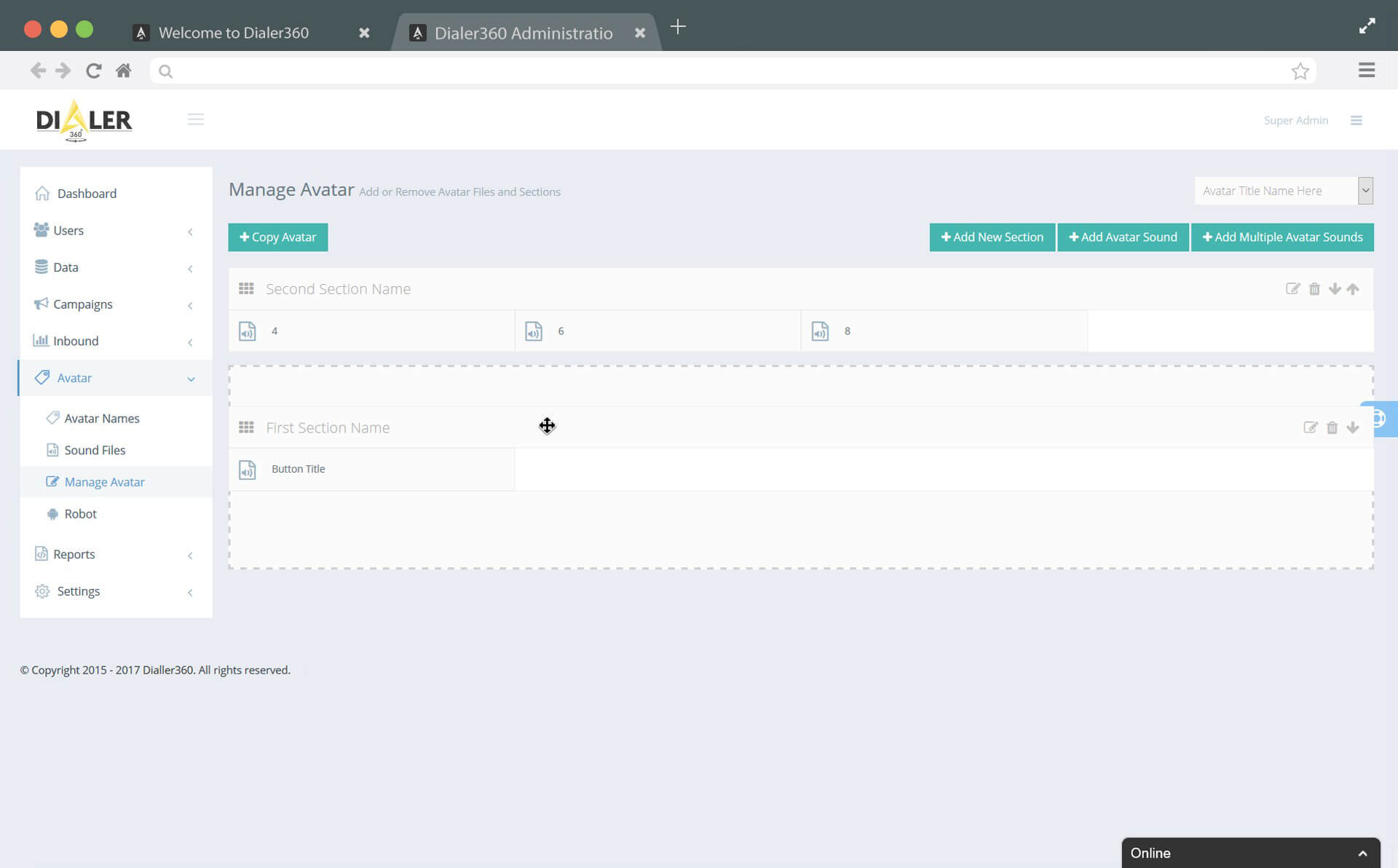 How to manage avatars? - Dialer360