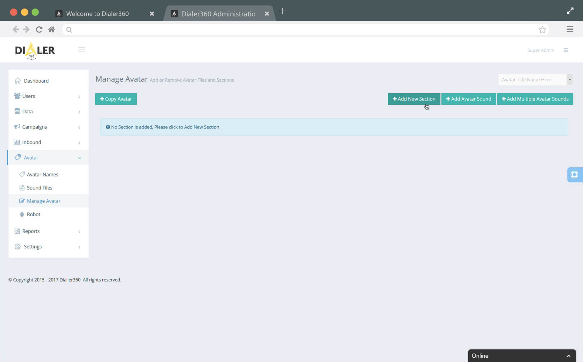 How to manage avatars? - Dialer360